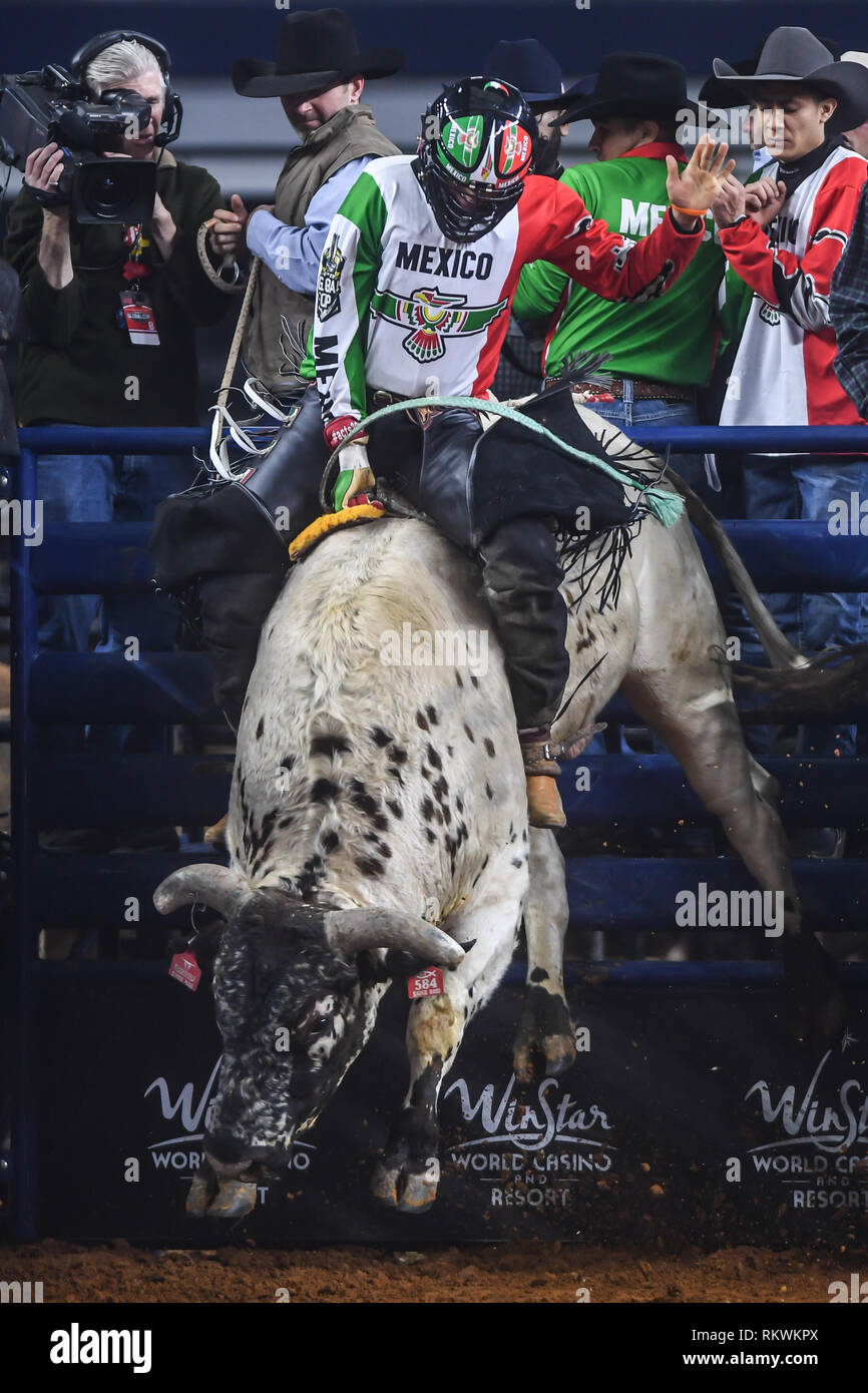 Arlington, Texas, USA. 10th Feb, 2019. ESTEBAN BUSTAMENTE from Mexico ...