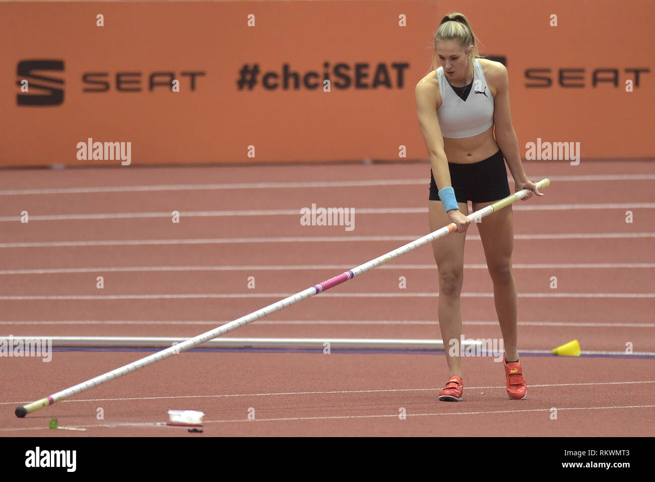 Ostrava, Czech Republic. 12th Feb, 2019. Amalie Svabikova (CZE) won the ...