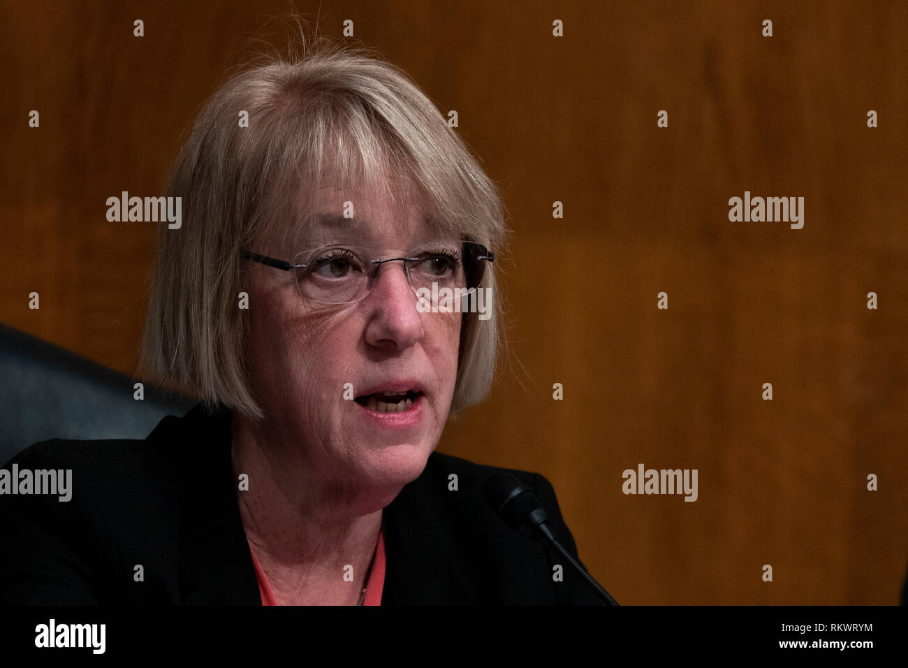Senator Patty Murray, Democrat of Washington, asks a question during a ...