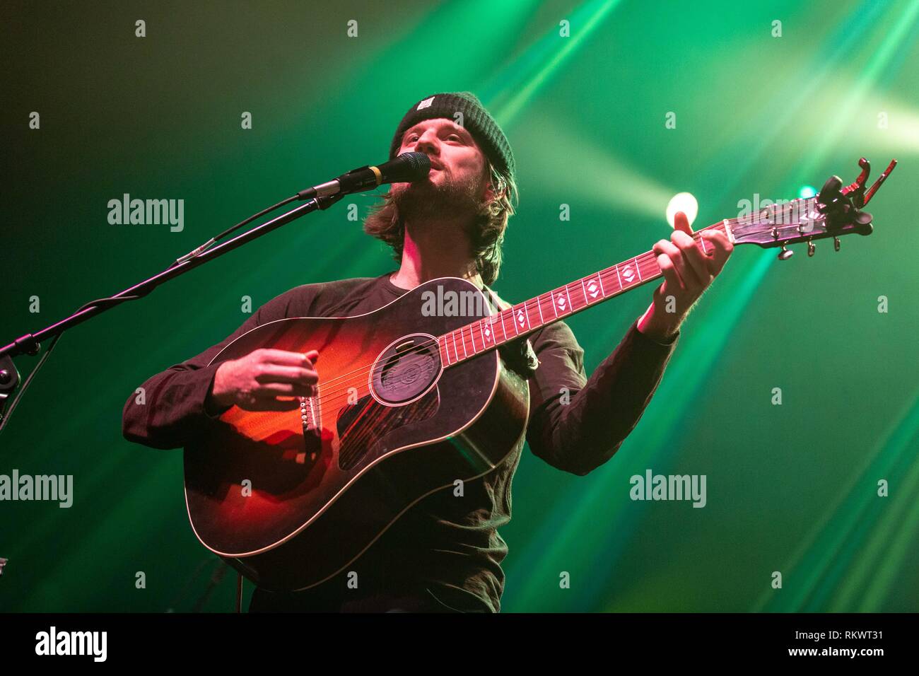 Madison, Wisconsin, USA. 11th Feb, 2019. MATT QUINN of Mt. Joy at The ...