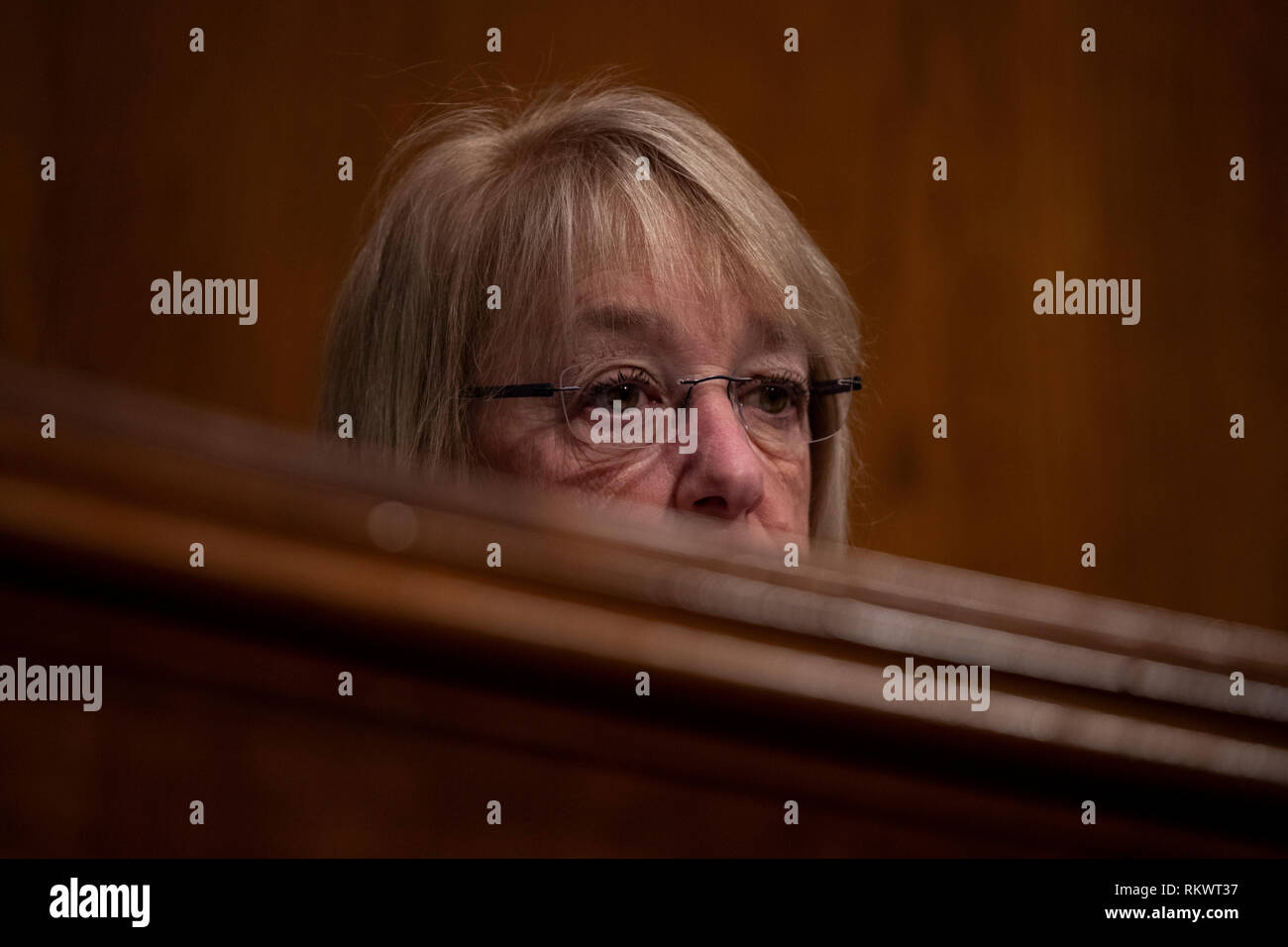 Senator Patty Murray, Democrat of Washington, asks a question during a ...