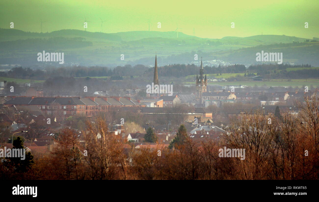 Glasgow, Scotland, UK 12th, February, 2019 UK Weather: Sunny day over ...