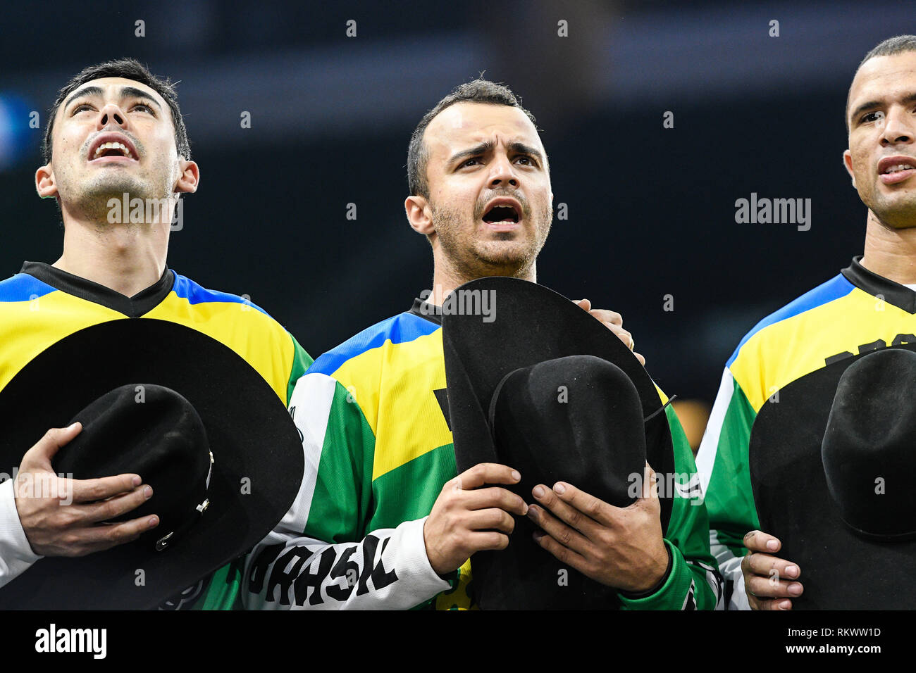Arlington, Texas, USA. 10th Feb, 2019. MARCO EGUCHI, BRUNO SCARANELLO ...