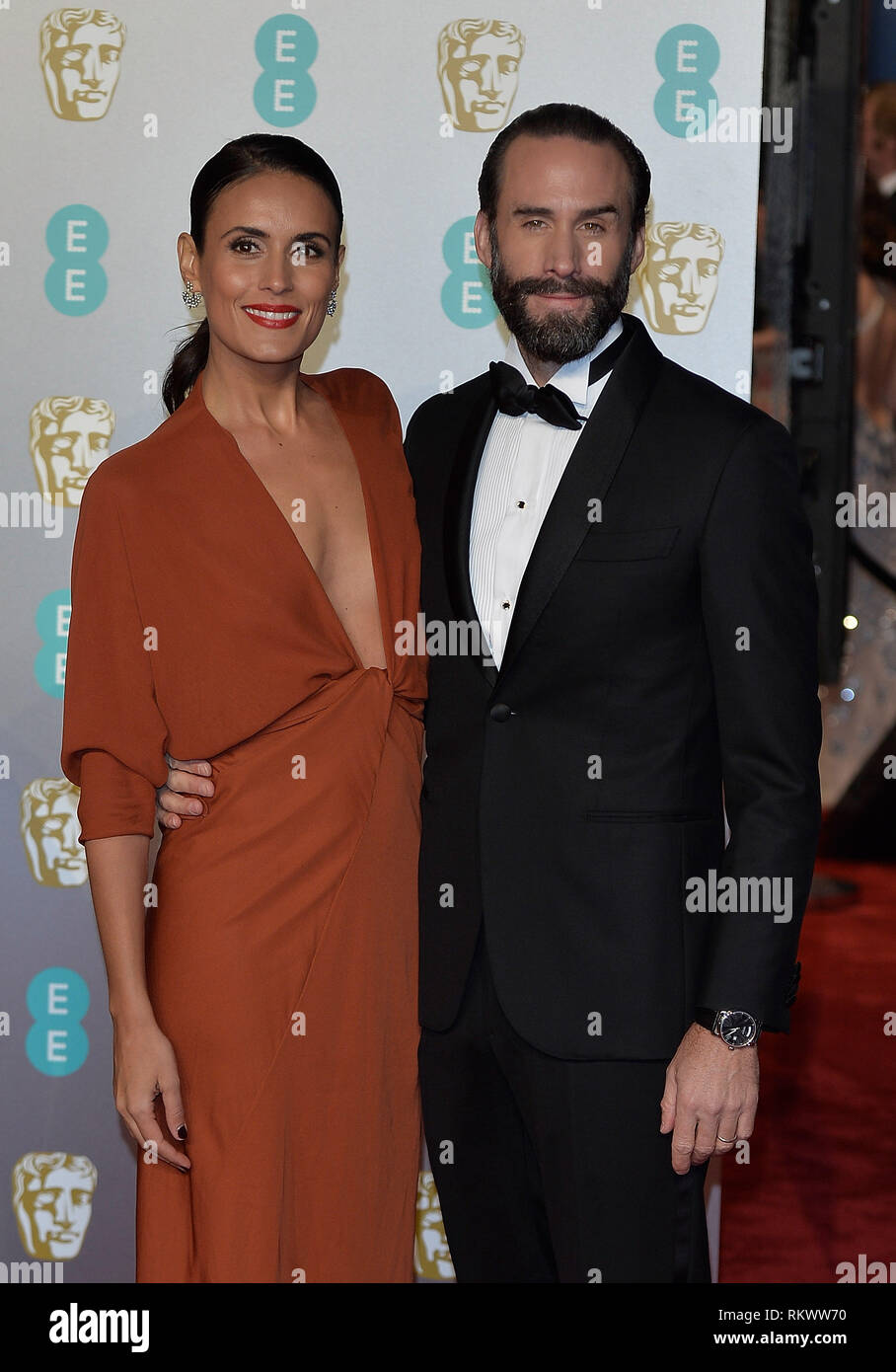 LONDON, UK - FEBRUARY 10: Joseph Fiennes, Maria Dolores Dieguez at the ...