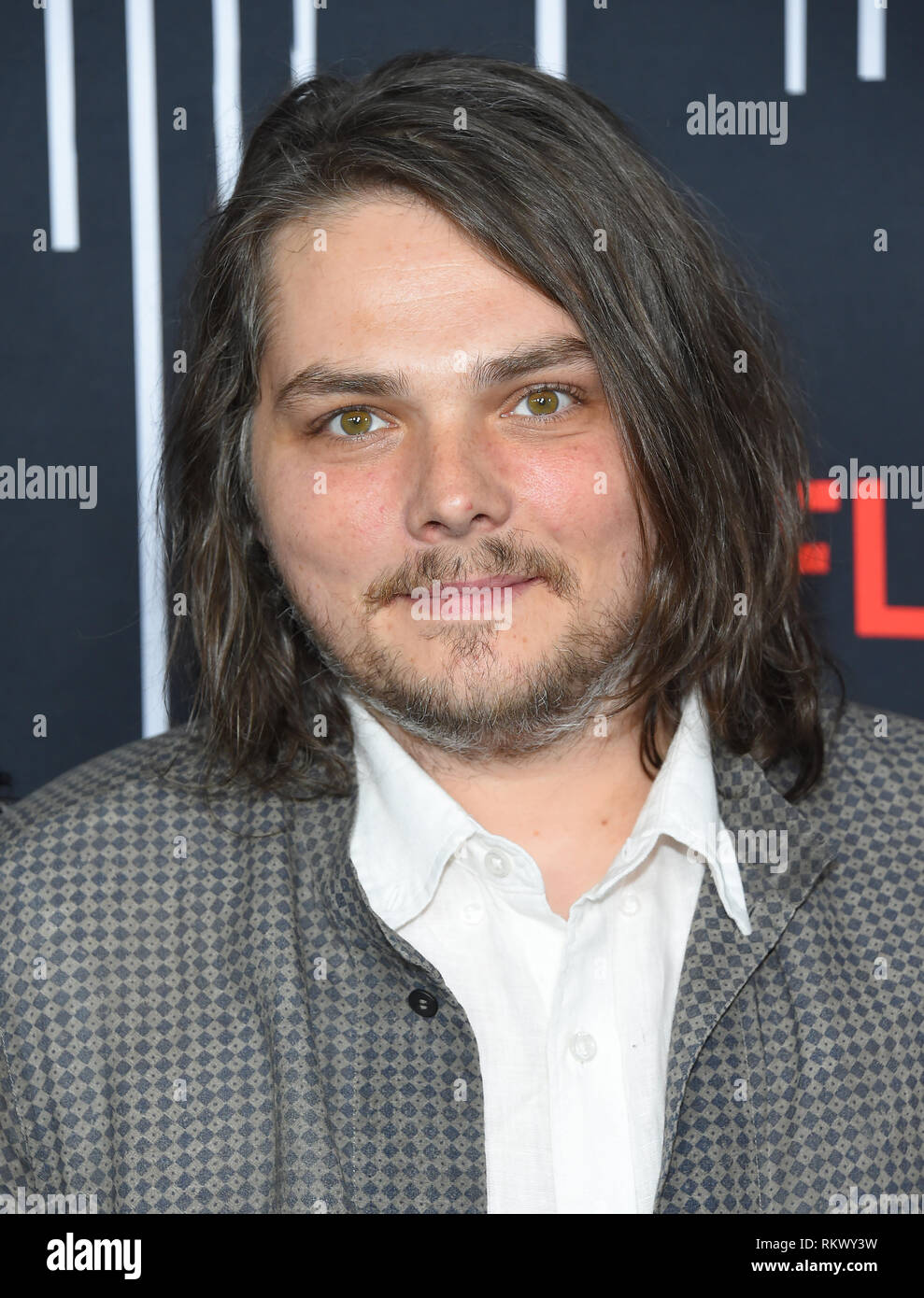 Hollywood, California, USA. 12th Feb, 2019. Gerard Way arrives for ...