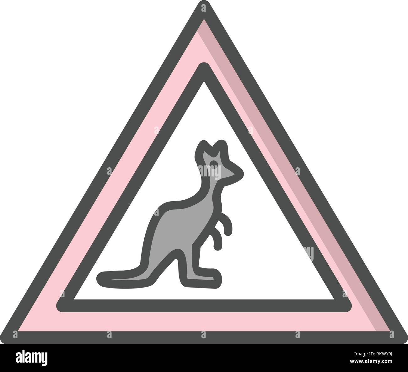Vector Wild animal crossing Icon Sign Icon Vector Illustration For ...