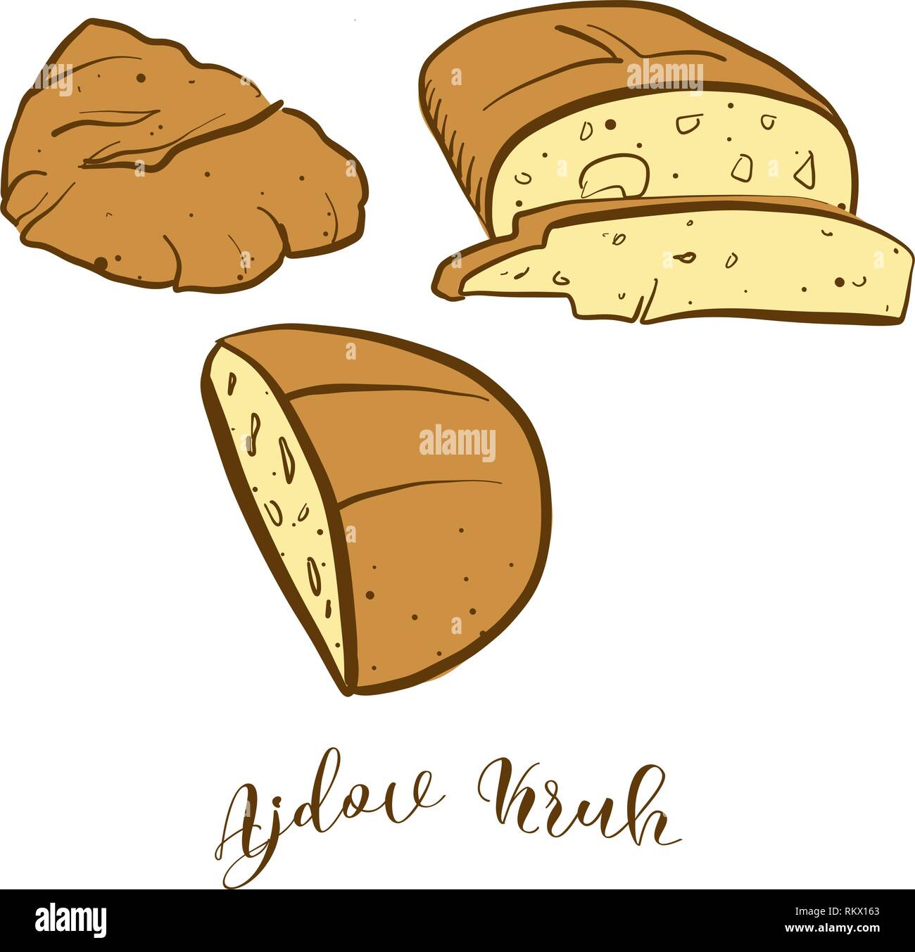 Made with buckwheat flour Stock Vector Images - Alamy