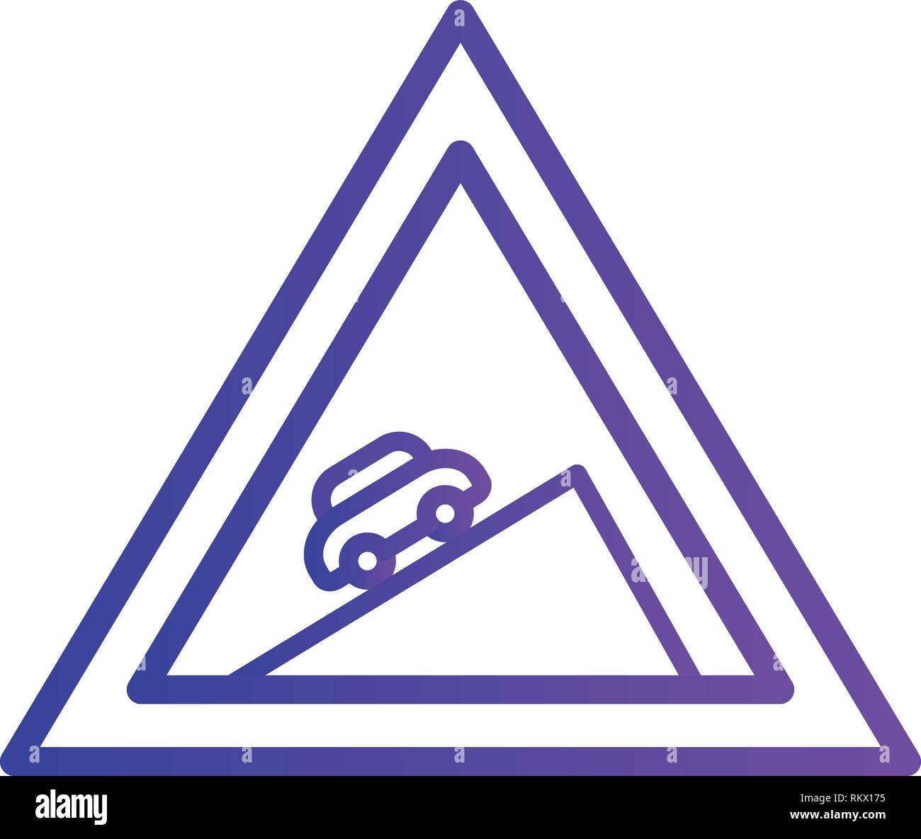 Vector Steep ascent Icon Sign Icon Vector Illustration For Personal And ...