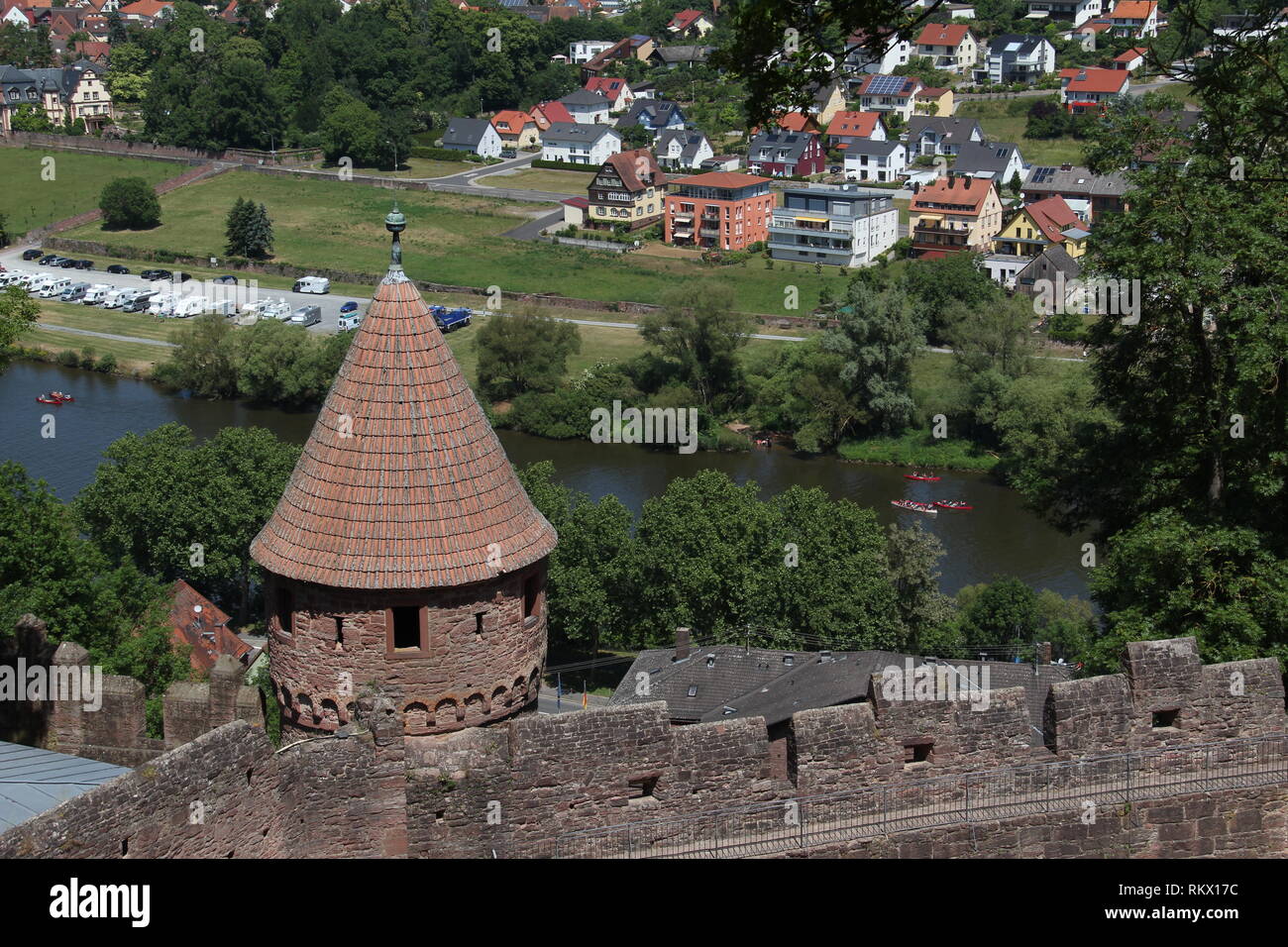 The ruins of the fortress / Wertheim, Baden-Wuerttemberg, Germany ...