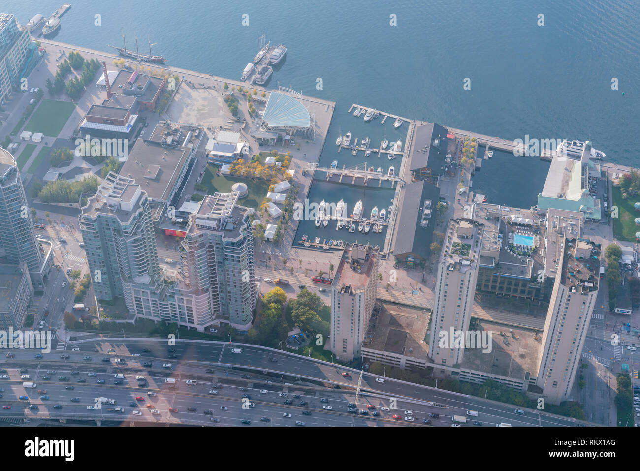 Aerial morning view of the Toronto downtown, Canada Stock Photo - Alamy
