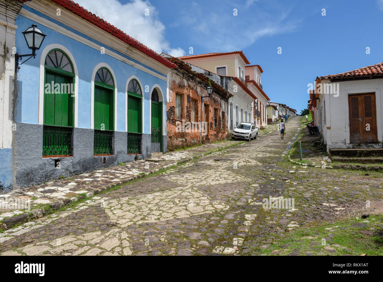 Traditional portuguese colonial architecture in Alcantara on Brazil ...