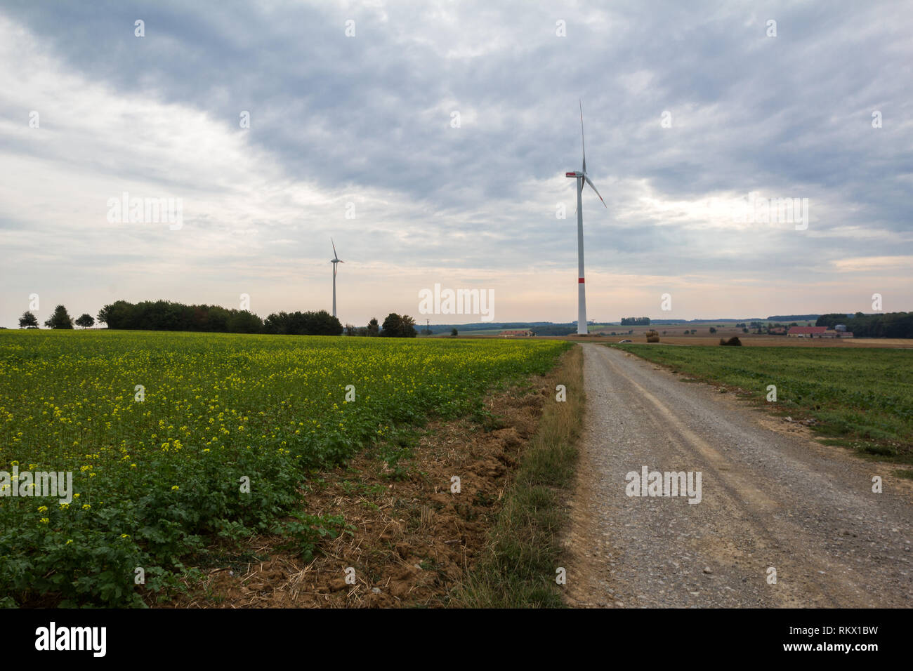 Wind engines in the fields in Germany Stock Photo - Alamy
