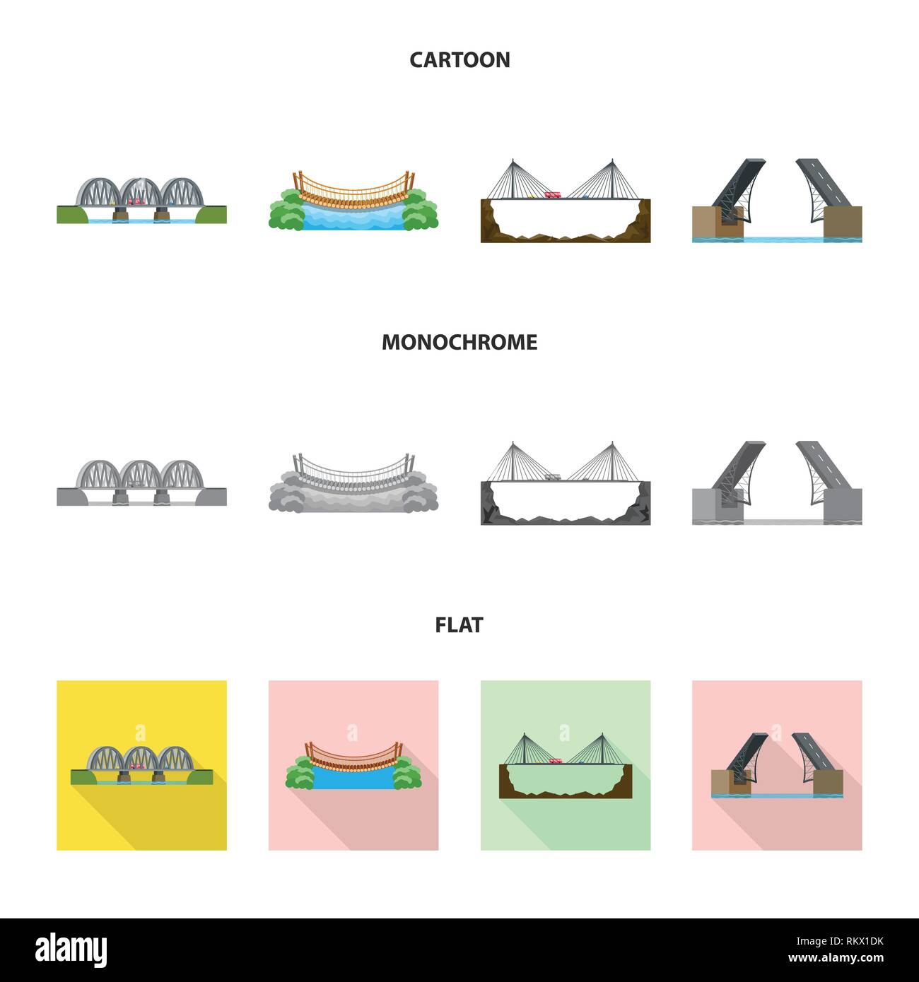 Vector design of connection and design sign. Set of connection and side ...