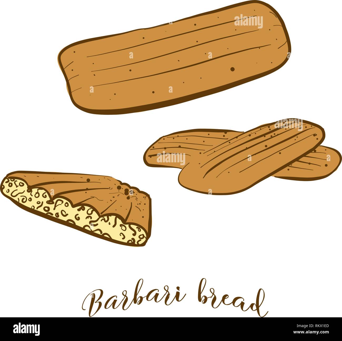 Iranian bread Stock Vector Images - Alamy