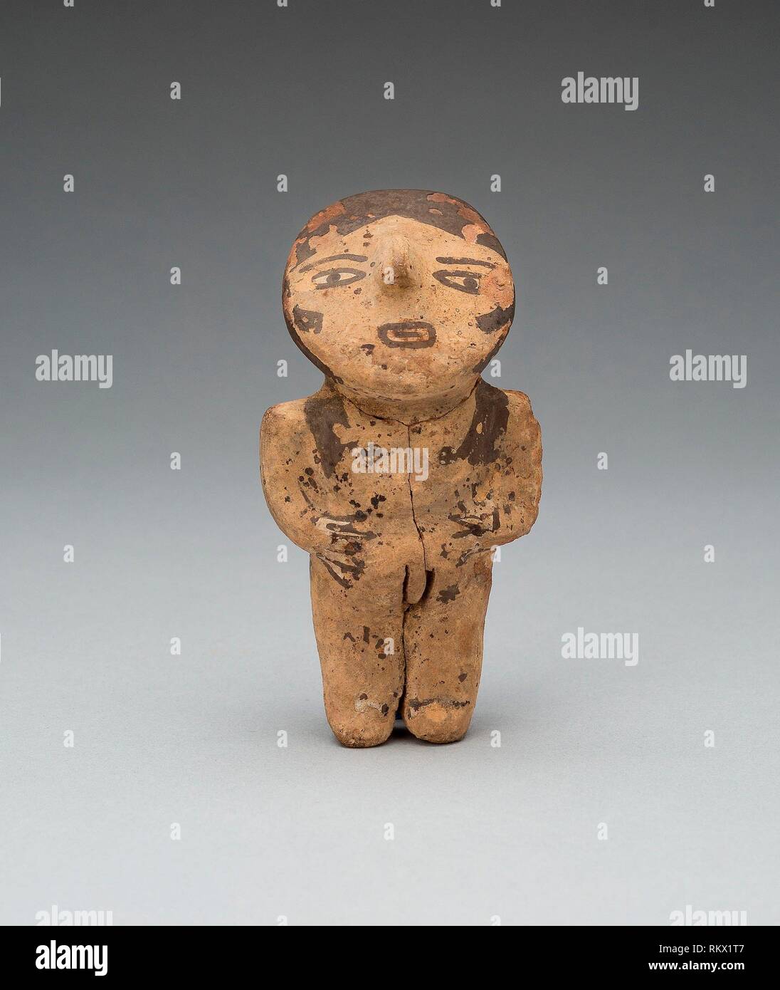 Female Figurine with Face and Body Markings - 180 B.C./A.D. 500 - Nazca ...