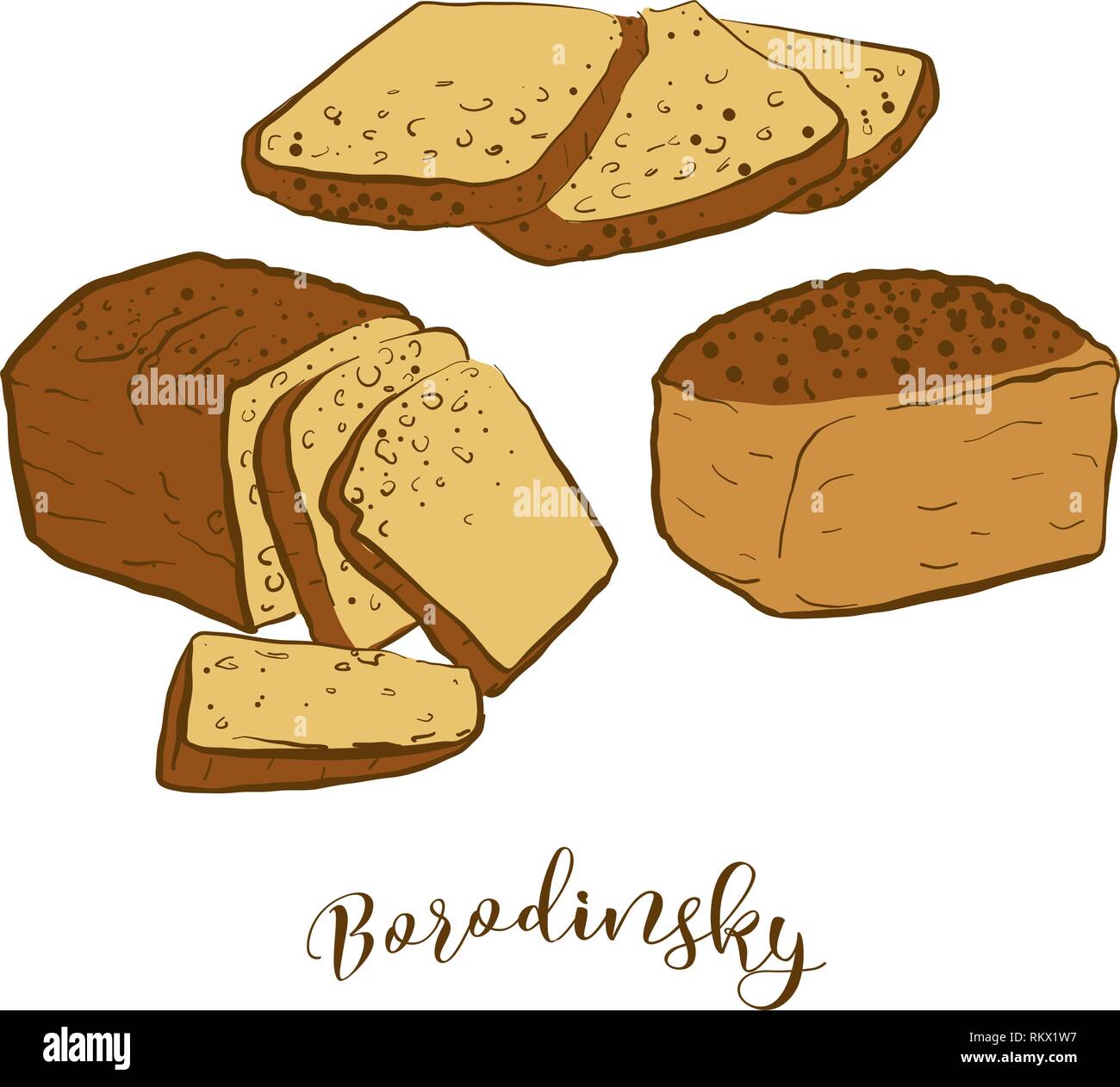 Bread Drawing Colored at Loretta Little blog