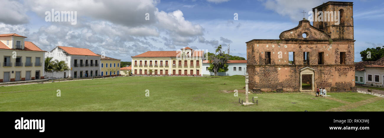 Matriz Church ruins in the historic city of Alcantara on Brazil Stock ...