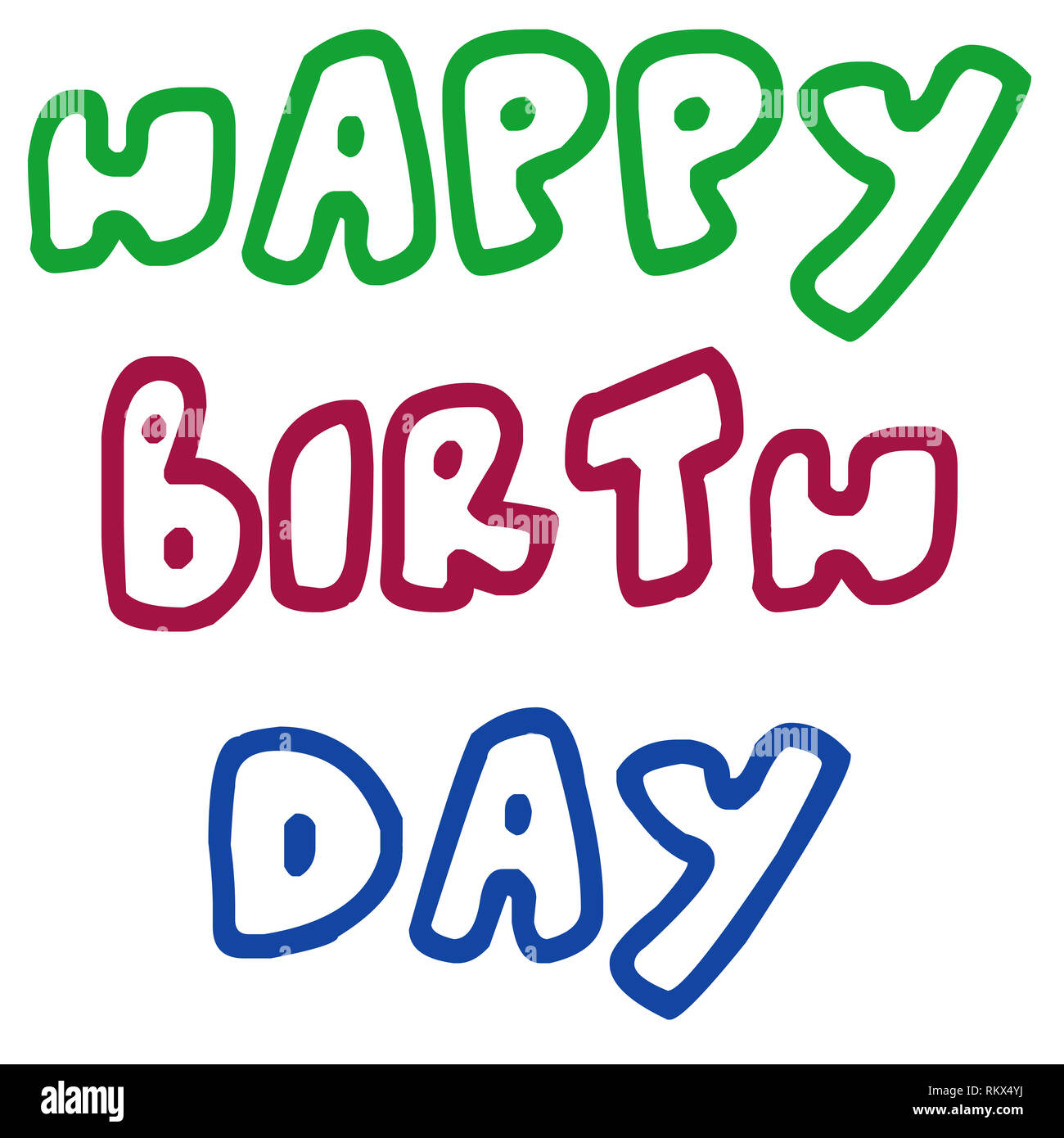 Happy birth day wishes with styles Stock Photo - Alamy