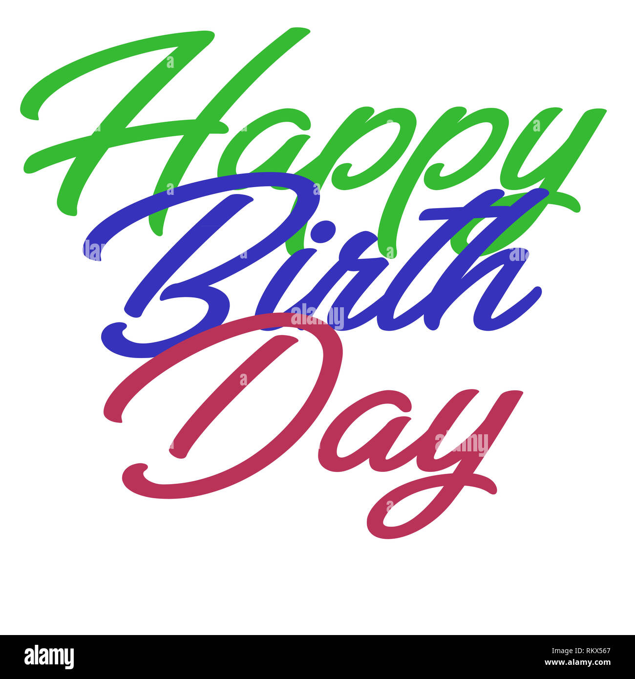 Happy birth day wishes with styles Stock Photo - Alamy