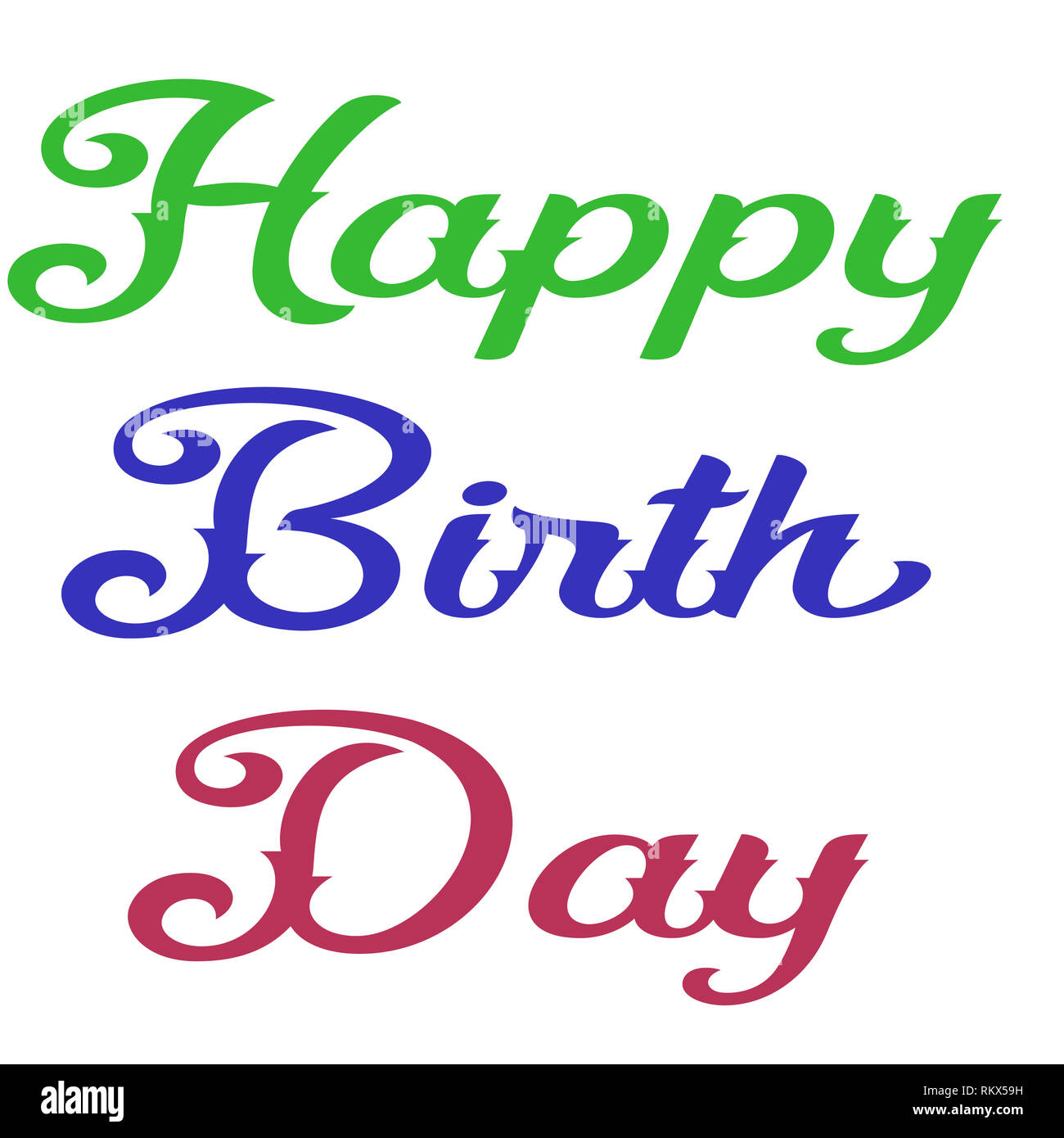 Happy birth day wishes with styles Stock Photo - Alamy