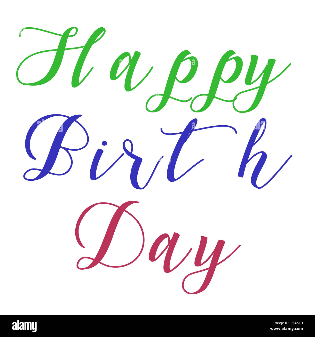 Happy birth day wishes with styles Stock Photo - Alamy