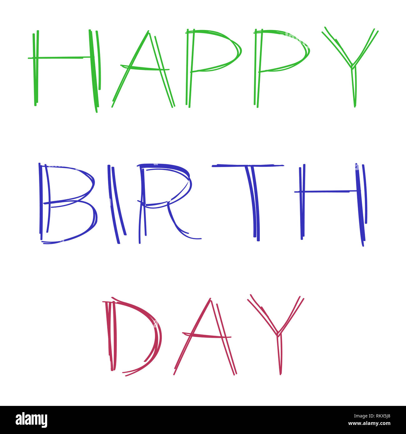 Happy birth day wishes with styles Stock Photo - Alamy