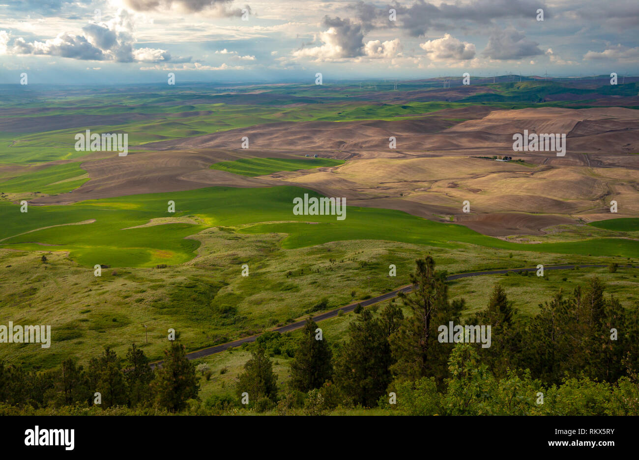 Aerial of palouse region hi-res stock photography and images - Alamy