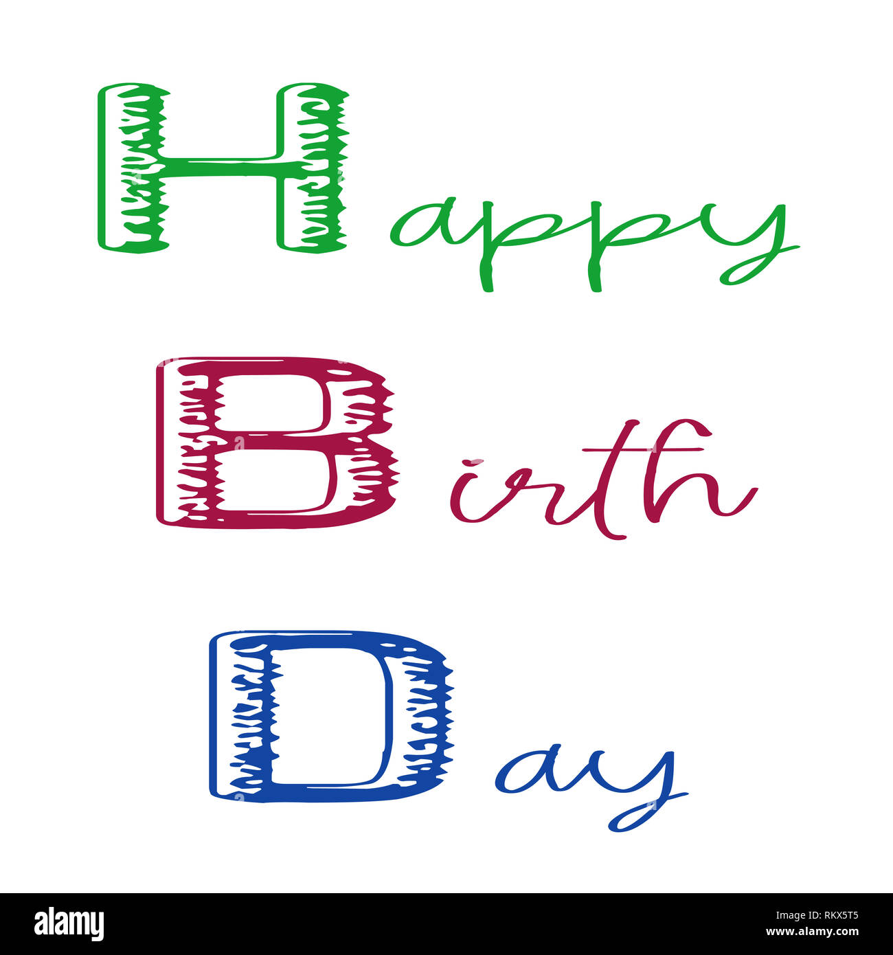 Happy birth day wishes with styles Stock Photo - Alamy