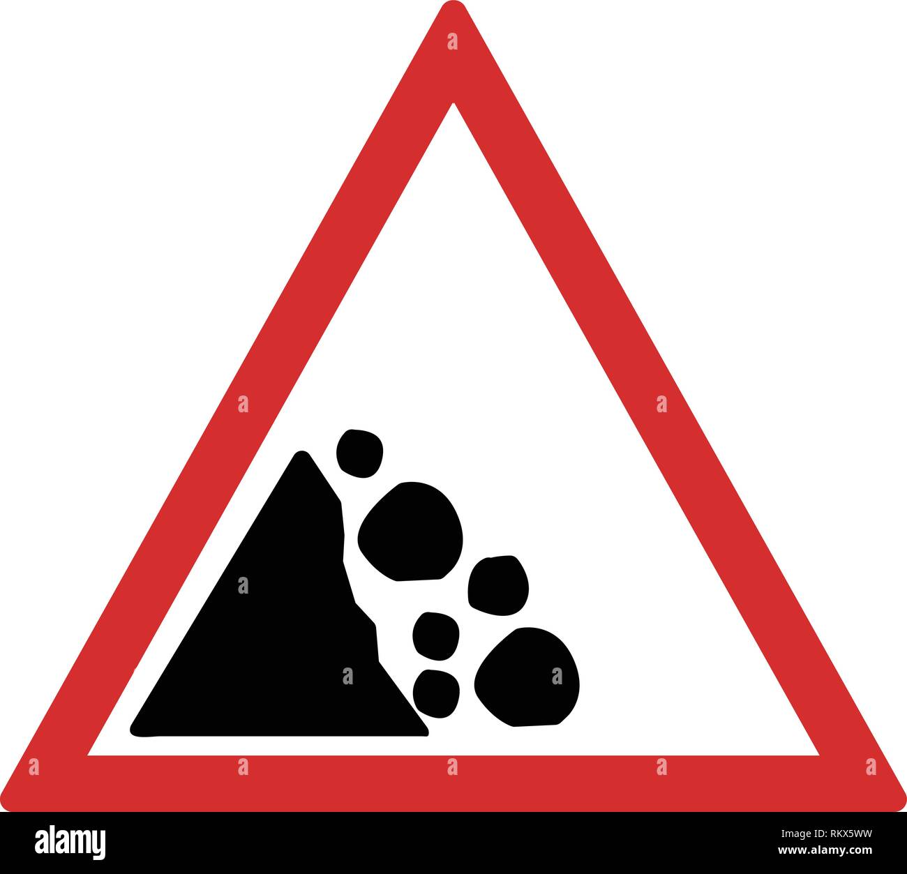 Vector Falling rock Icon Sign Icon Vector Illustration For Personal And ...