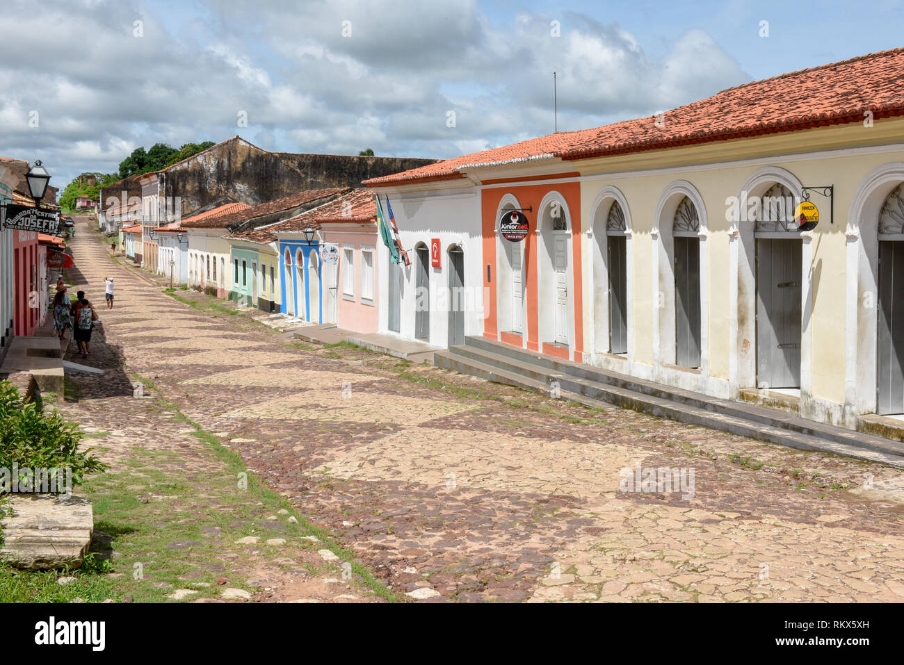 Traditional portuguese colonial architecture in Alcantara on Brazil ...