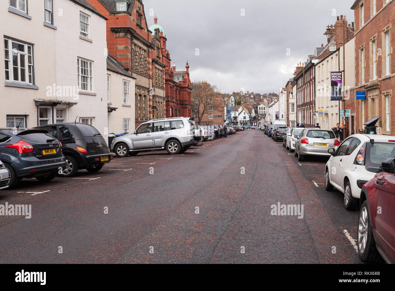 A street scene in Old Elvet,Durham,England,UK Stock Photo - Alamy