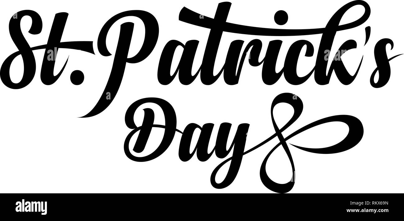 Shamrock background st patricks Black and White Stock Photos & Images ...