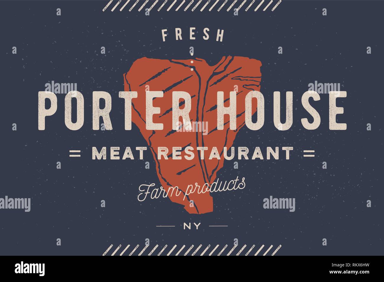 Farm beef steak house Stock Vector Images - Alamy