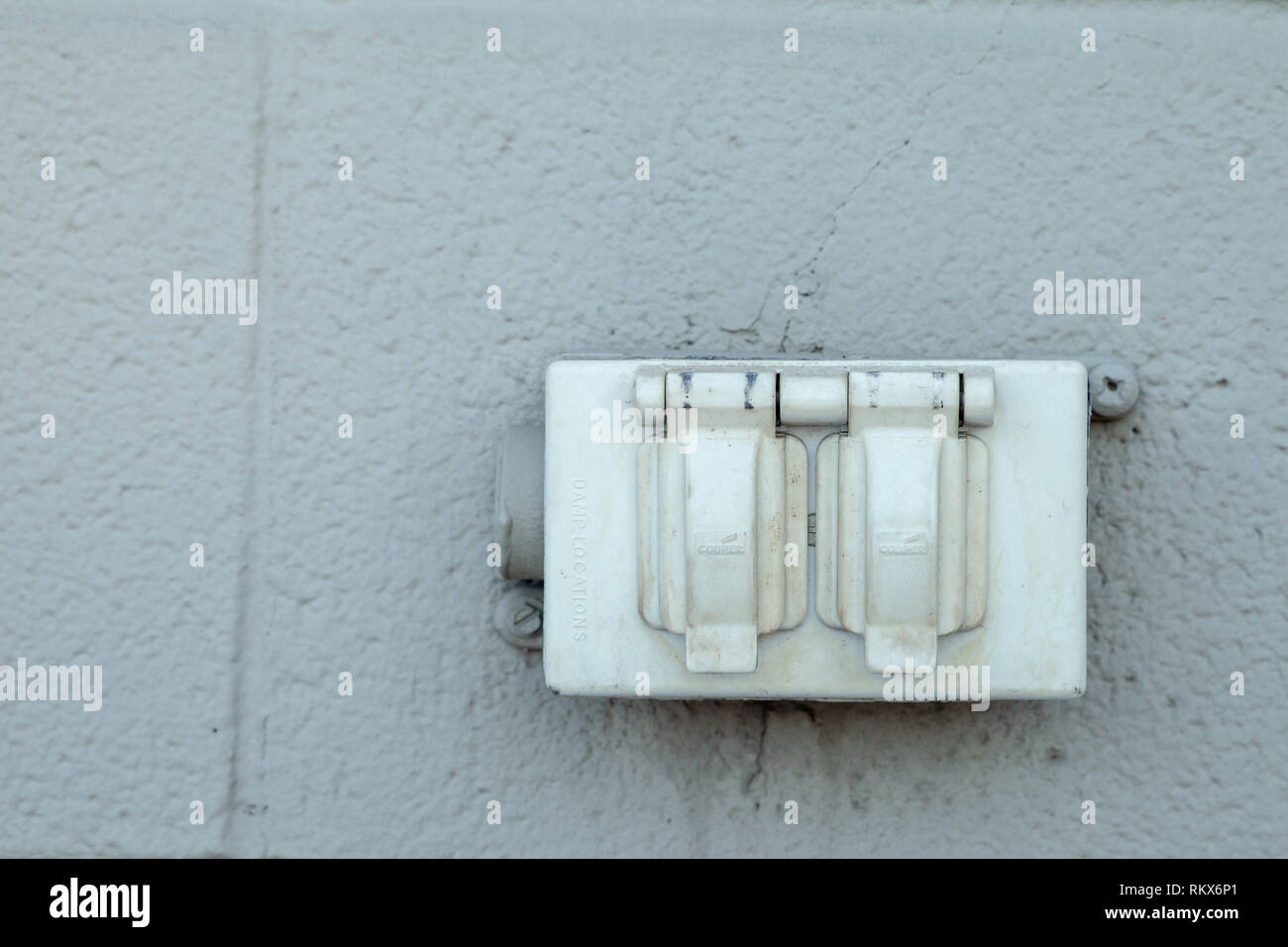 Exterior wall plug socket hi-res stock photography and images - Alamy