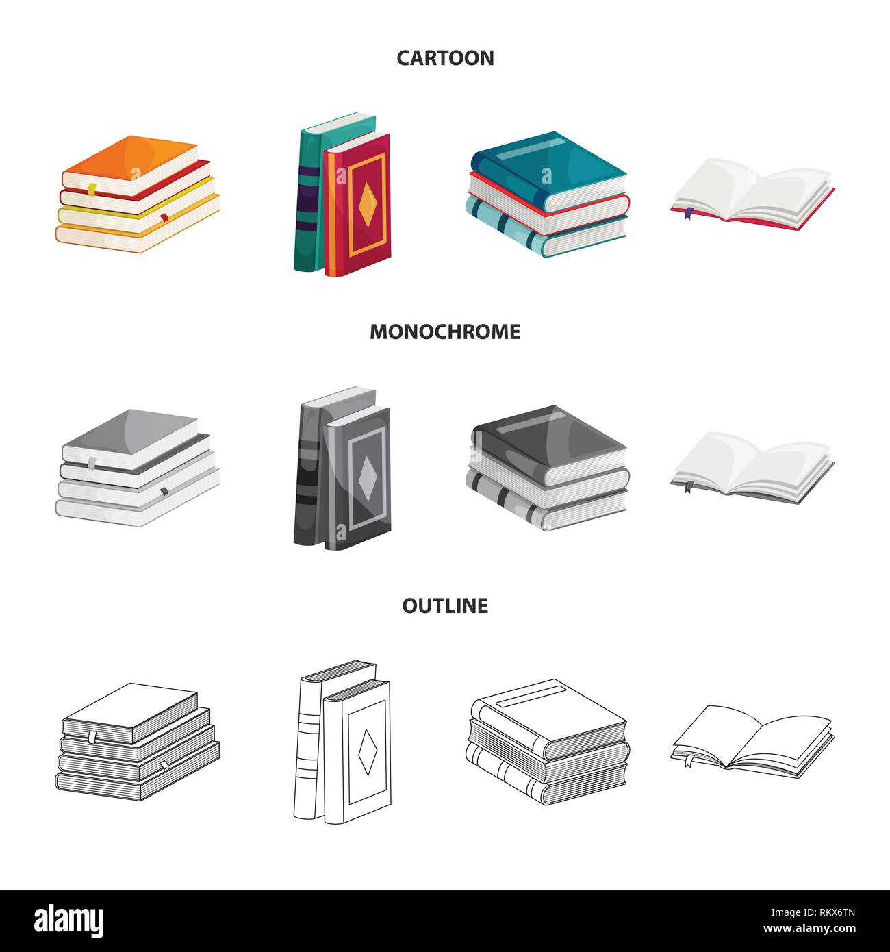 Vector illustration of training and cover icon. Set of training and ...