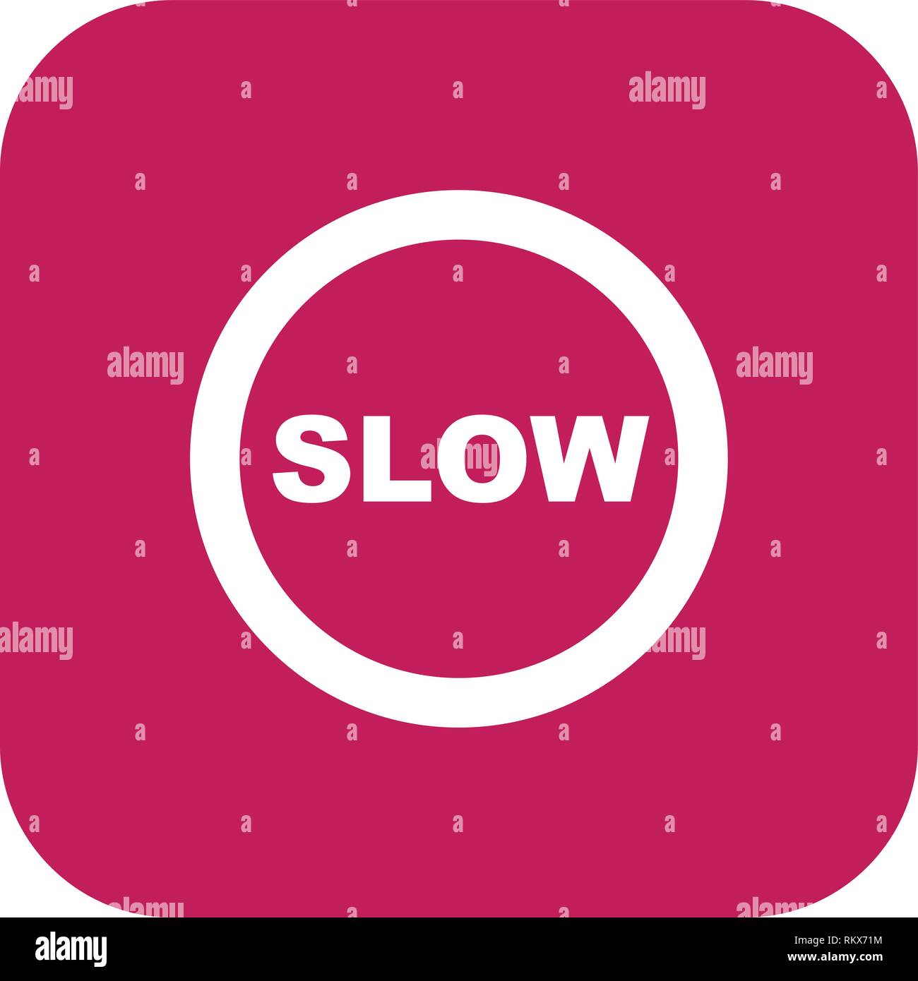 Vector Slow Icon Sign Icon Vector Illustration For Personal And ...