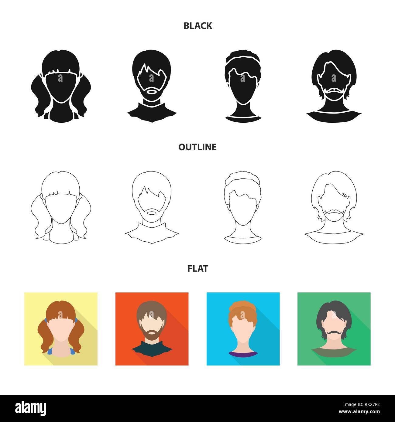 Vector design of professional and photo symbol. Collection of ...