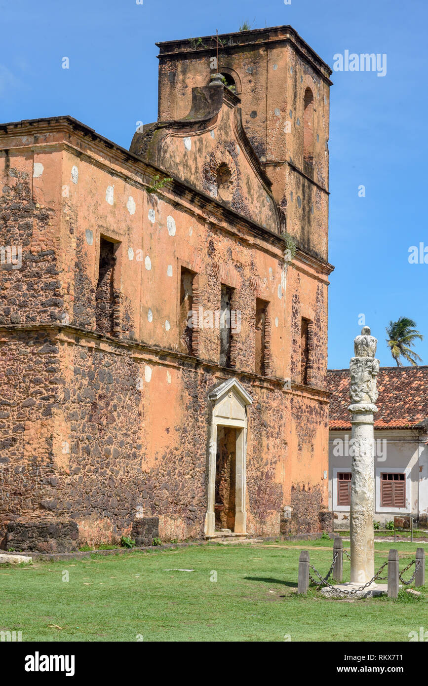 Matriz Church ruins in the historic city of Alcantara on Brazil Stock ...