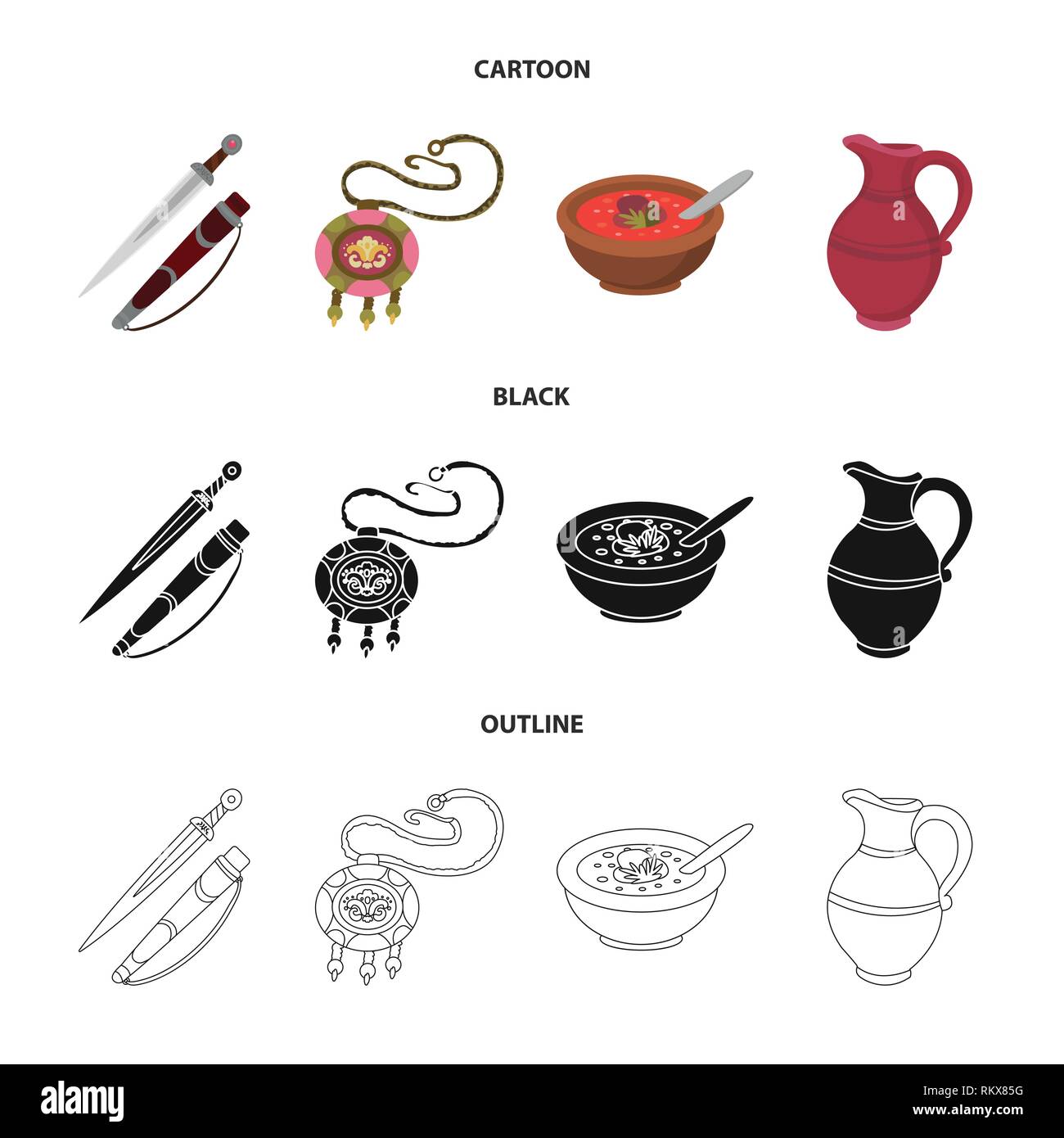 Vector design of culture and sightseeing sign. Collection of culture ...