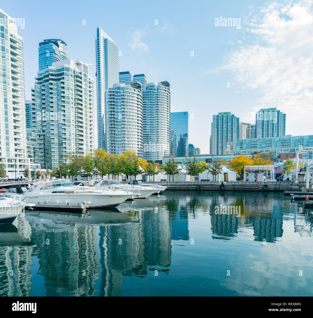 Toronto, OCT 5: Morning view of the Amsterdam Bridge, ships on OCT 5 ...