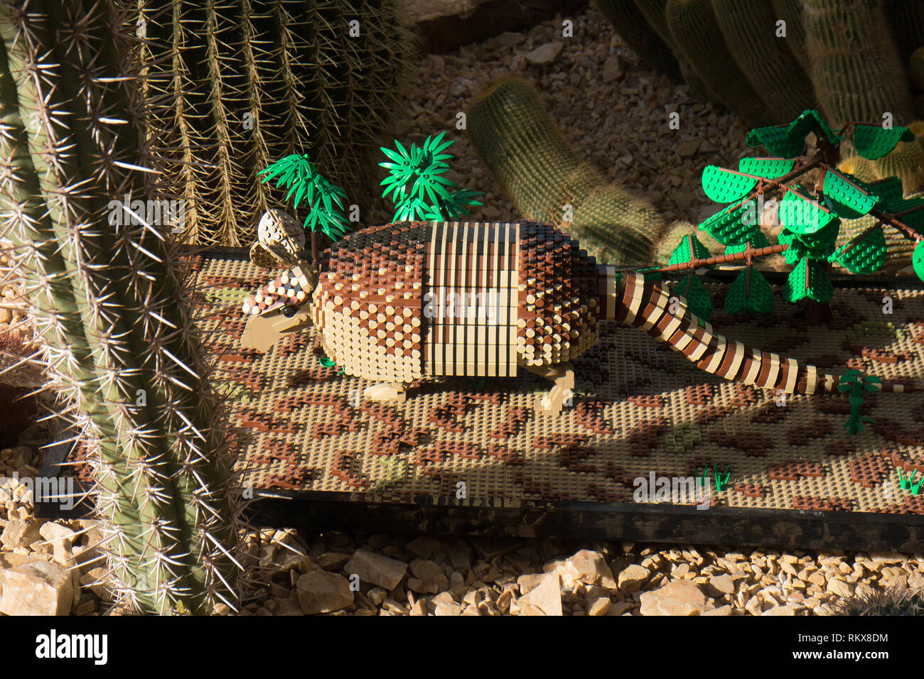 A life-sized lego model of a nine-banded armadillo l at 'The Great ...