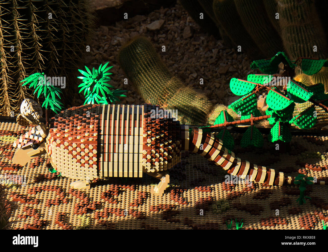 A life-sized lego model of a nine-banded armadillo l at 'The Great ...