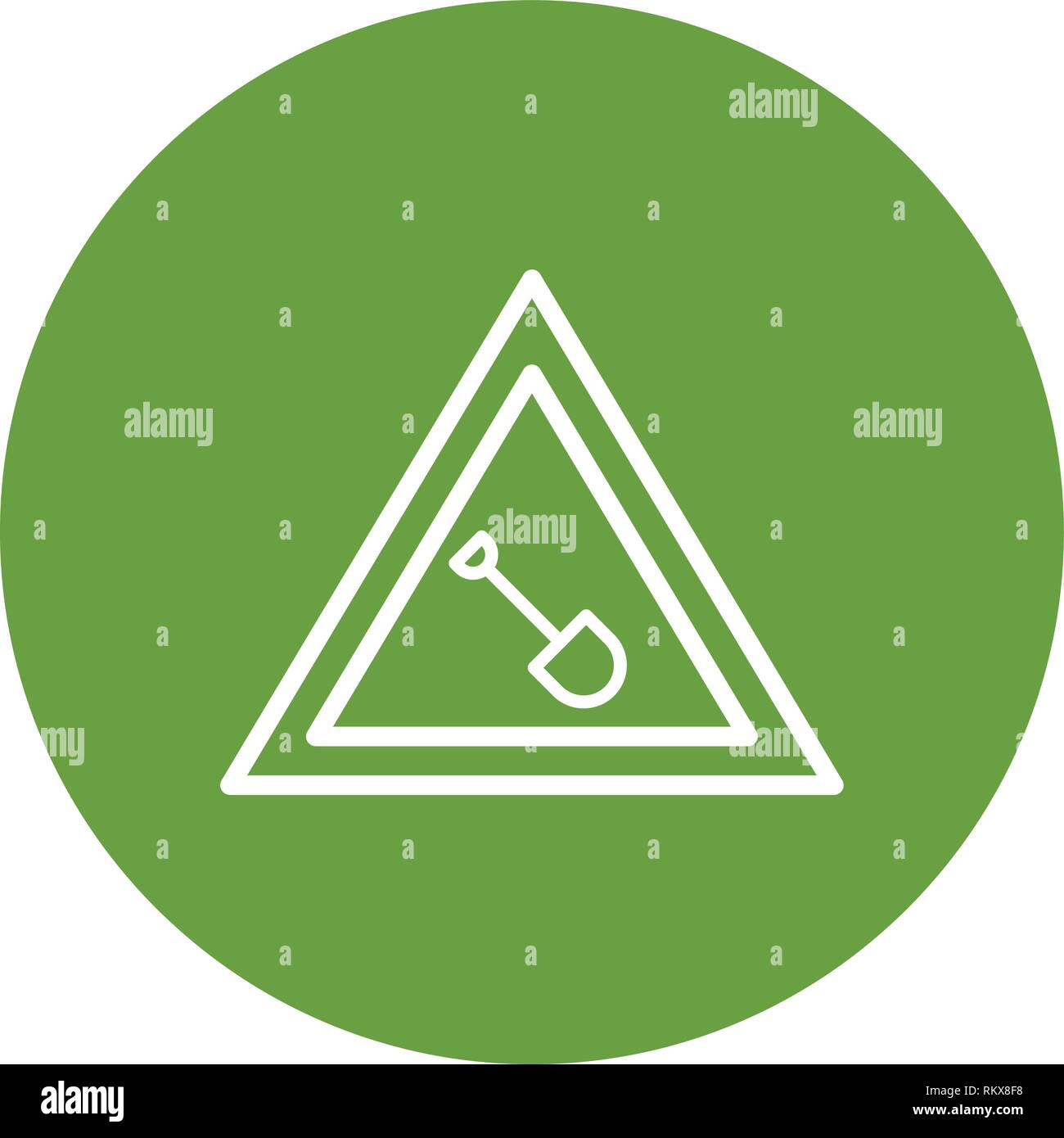 Vector Road works Icon Sign Icon Vector Illustration For Personal And ...