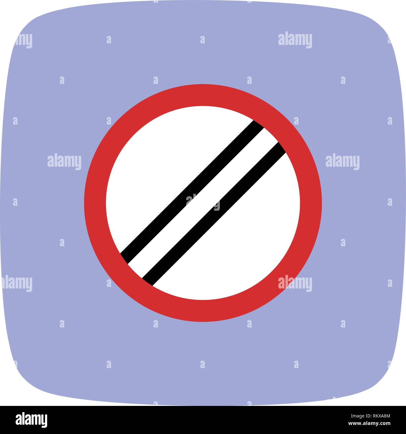 Vector National speed limit applies Icon Sign Icon Vector Illustration ...