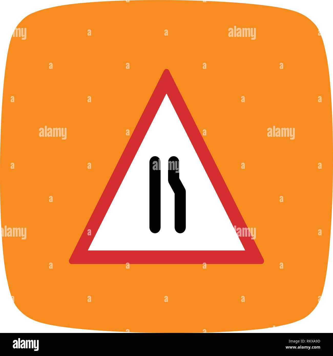 Dual carriageway ahead sign hi-res stock photography and images - Alamy