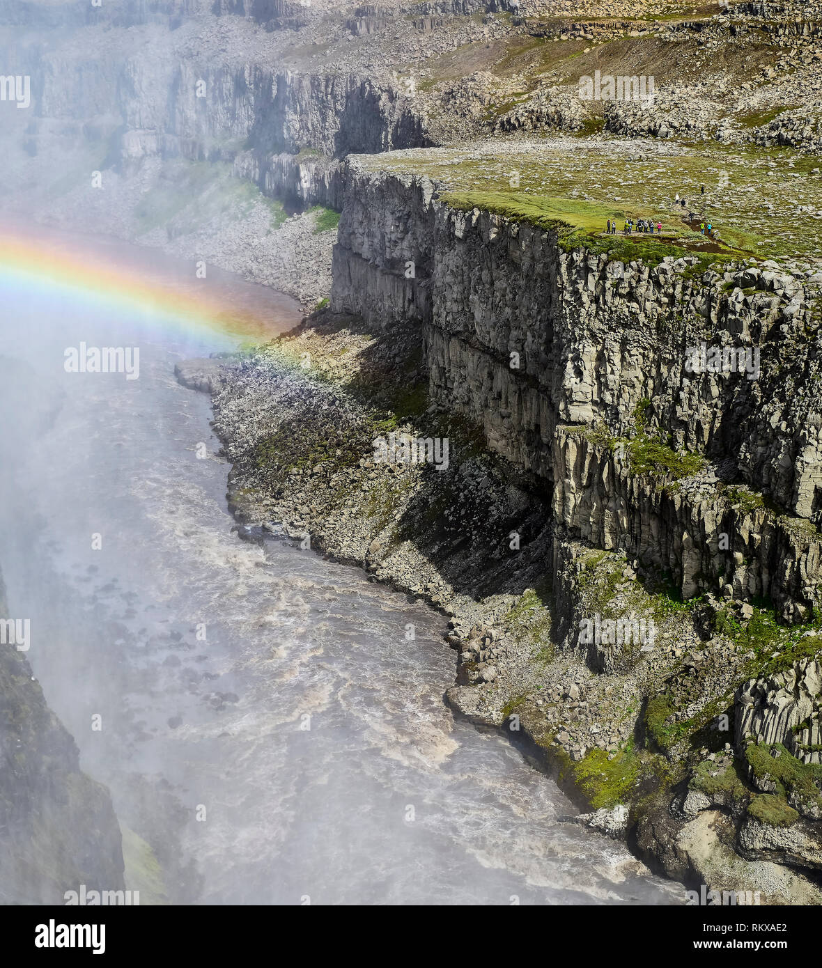 Dettifoss waterfall aerial hi-res stock photography and images - Alamy