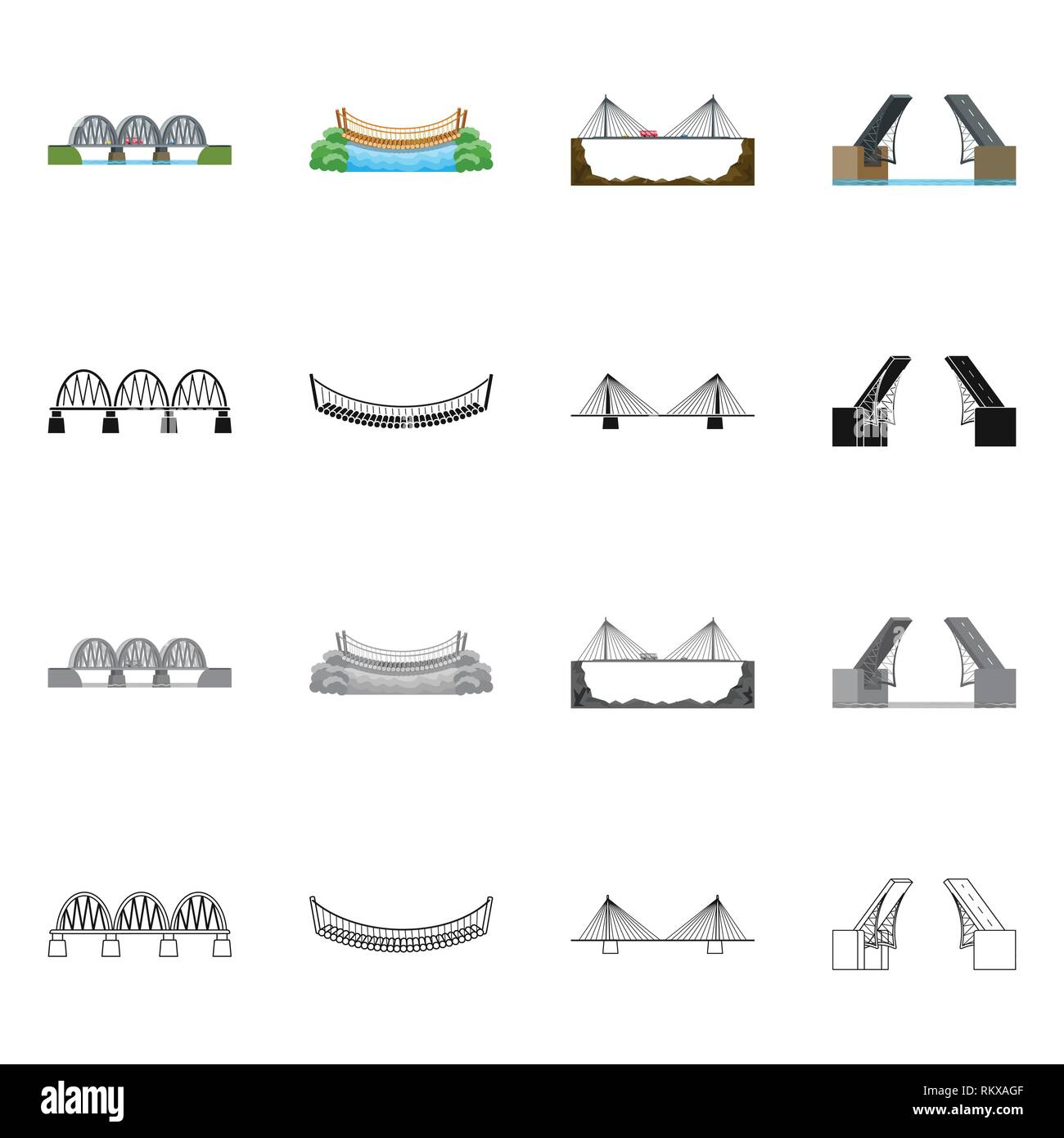 Vector Illustration Of Connection And Design Sign Collection Of