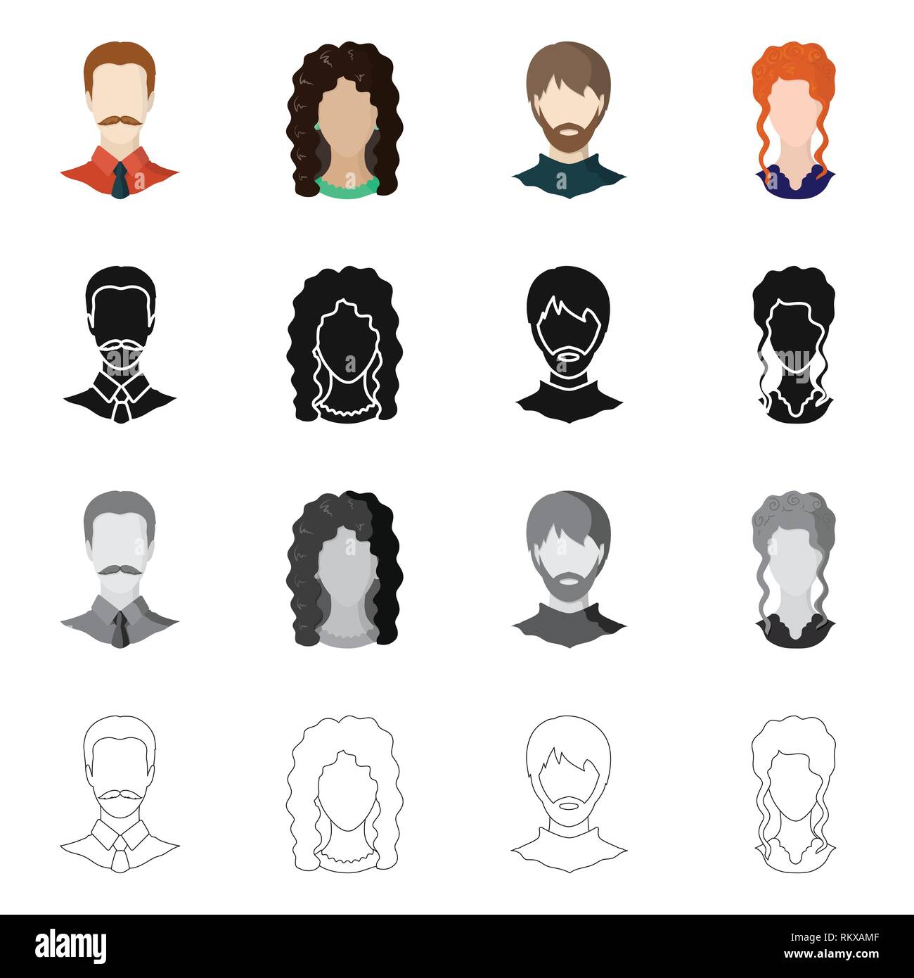 Vector illustration of professional and photo logo. Set of professional ...