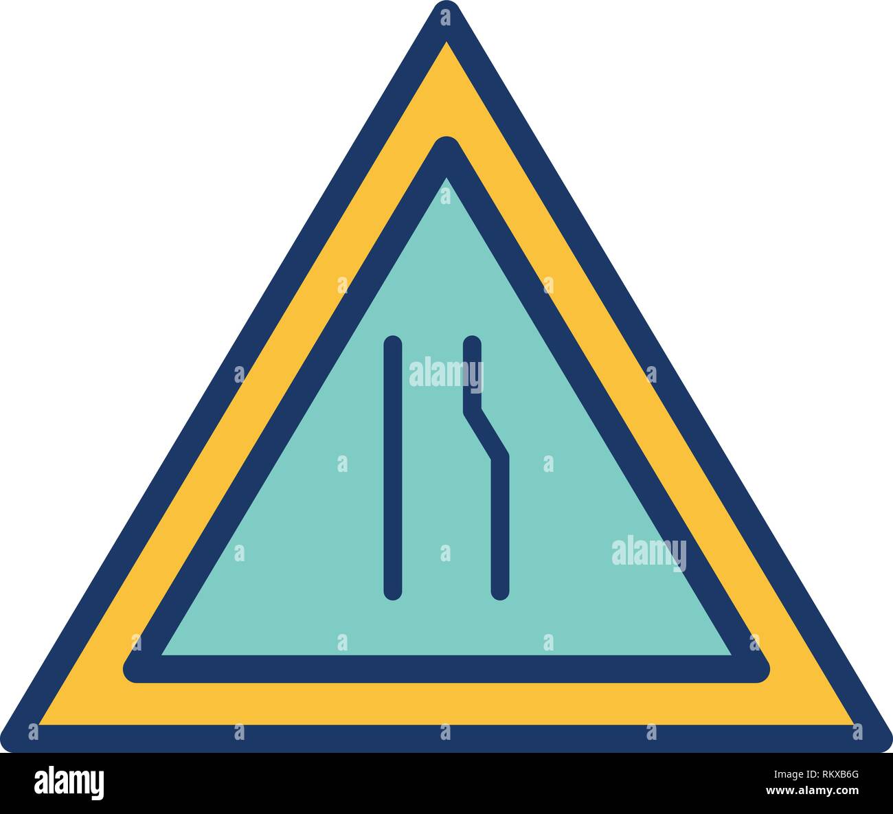 Dual carriageway ahead sign hi-res stock photography and images - Alamy