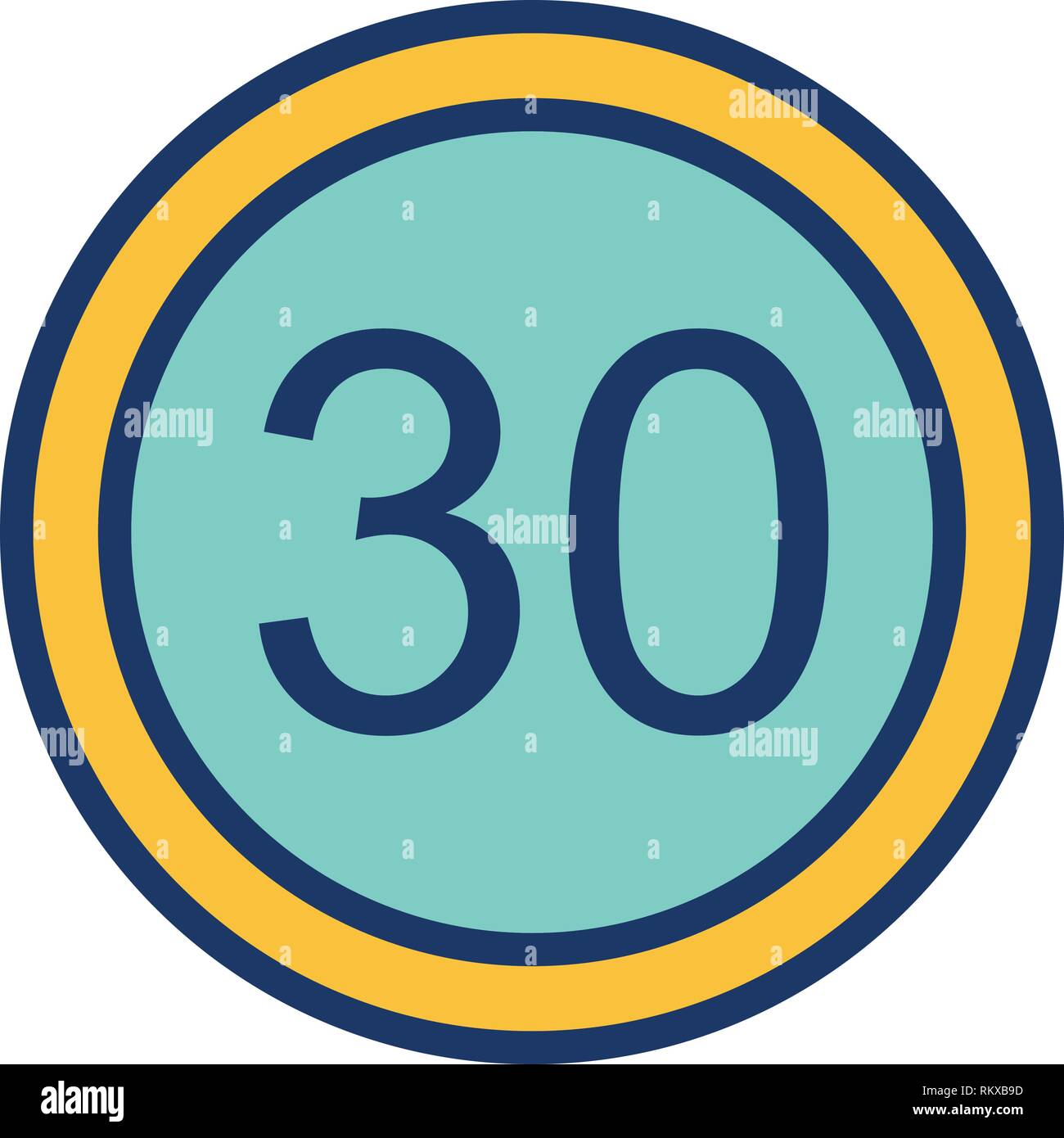 30 speed limit sign Stock Vector Images - Alamy